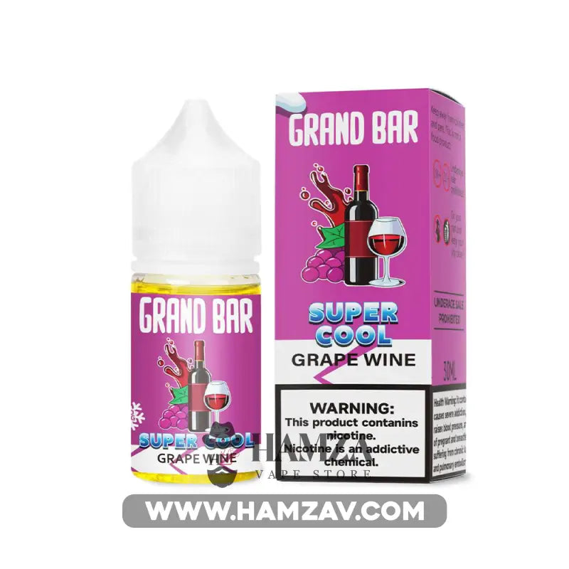 Grand Bar Premium Liquid SaltNic Super Cool Grape Wine - جراند بار بري ...
